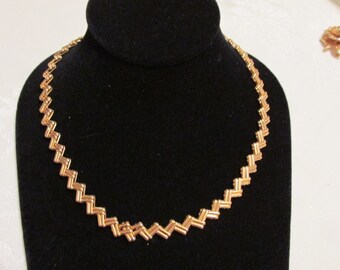 Zig zag necklace | Etsy