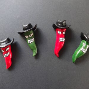 Chilli Pepper Fridge Magnets - Etsy