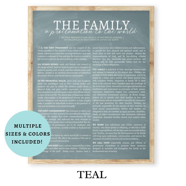 Family Poster - Etsy