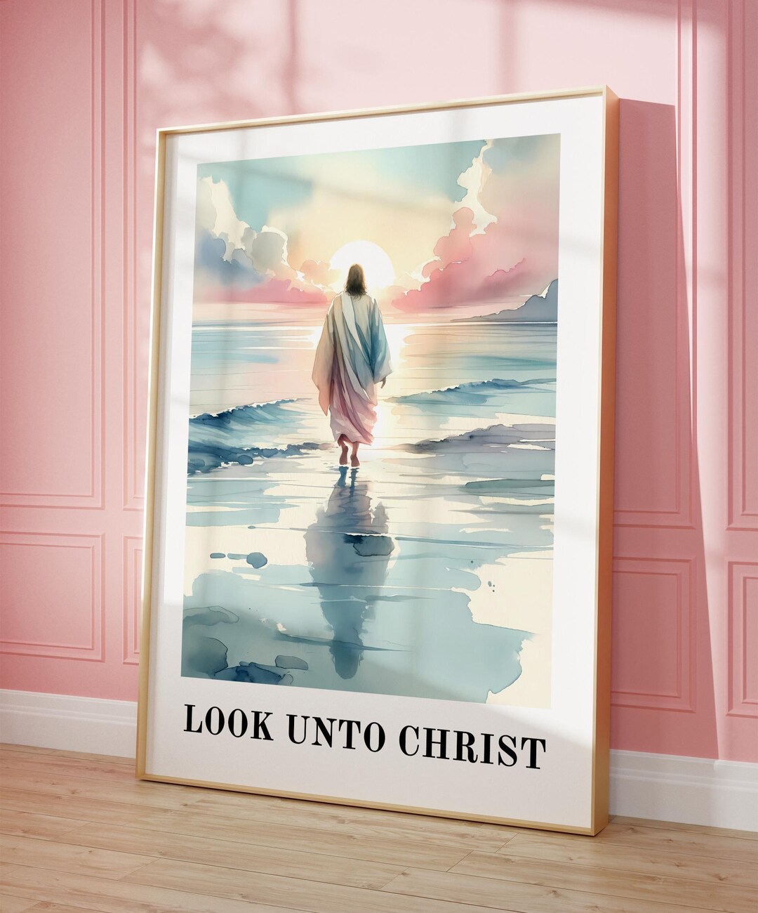 2025 LDS Youth Theme, Look Unto Christ, D&C 6:36, Art Print of Jesus ...