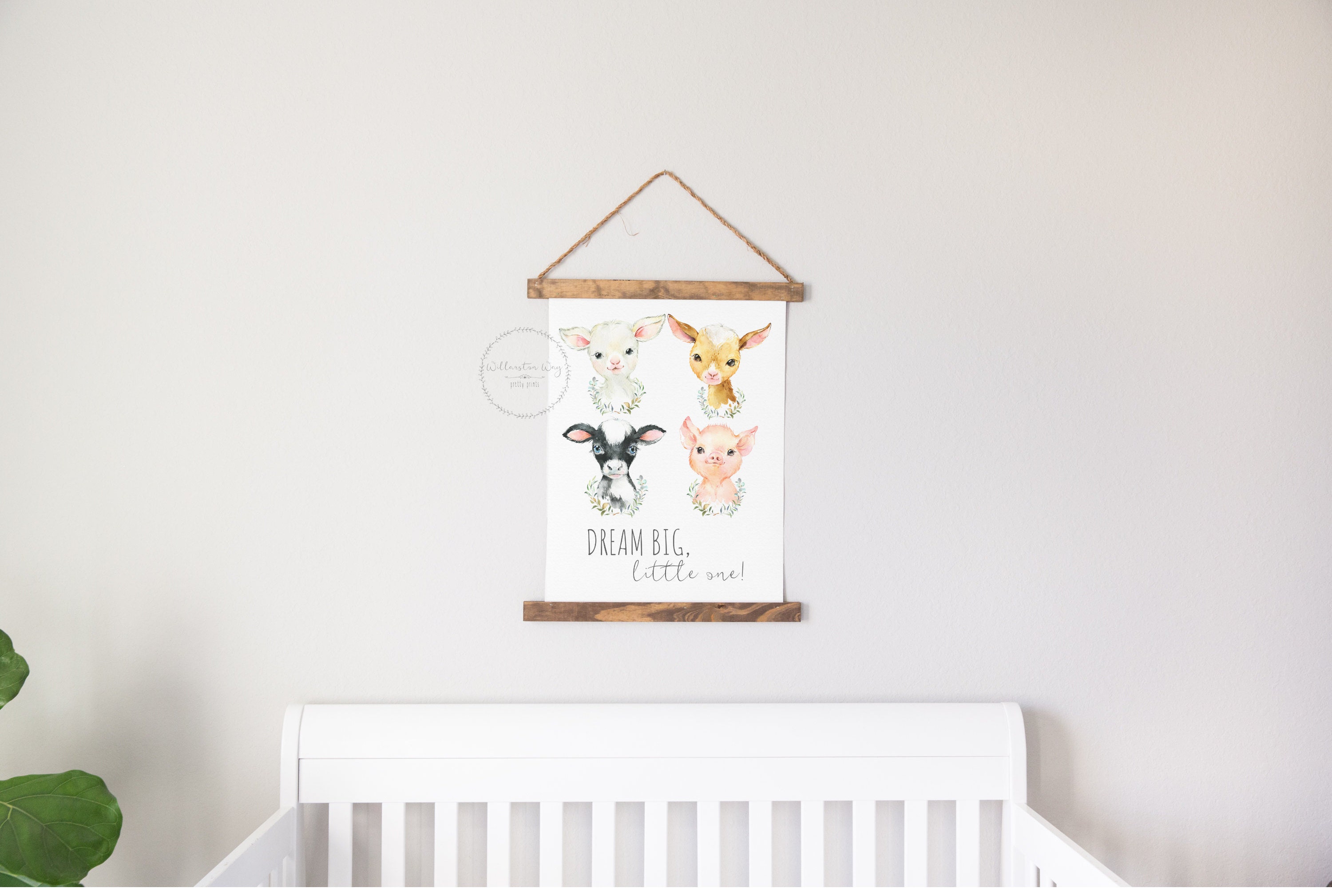 Baby Farm Animal Nursery Printable Sign Decor Gender Neutral | Etsy