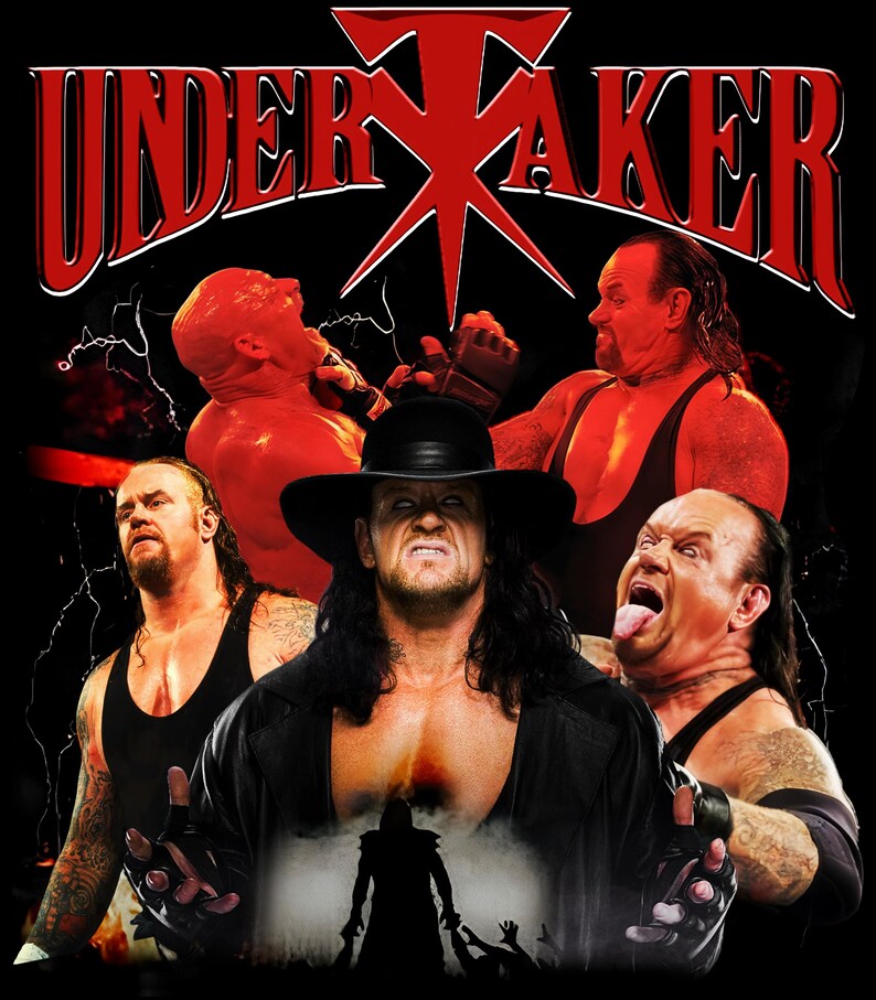 The Undertaker 90s Vintage T Shirt Design, Instant Download and Ready ...