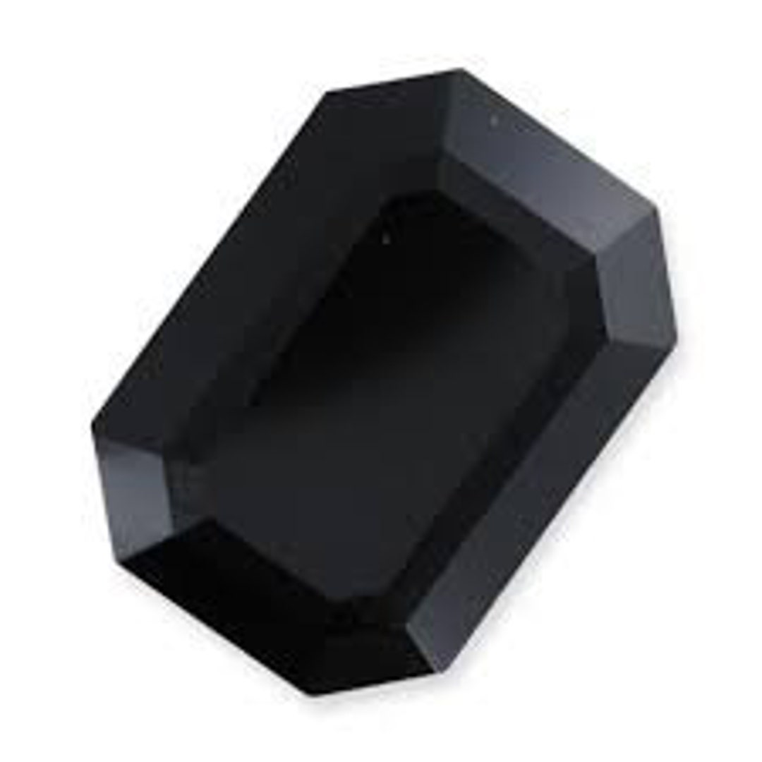 Swarovski 4610 Unfoiled Jet Octagon Fancy Stone. Article No 4610, Size ...