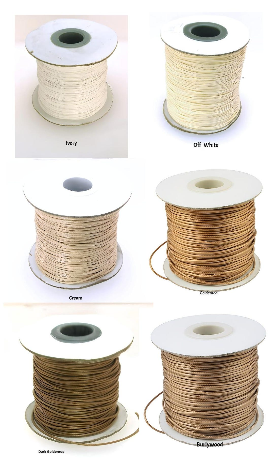 1mm Waxed Polyester Cord, Quality Korean Craft Cord, Macramé Cord, in ...
