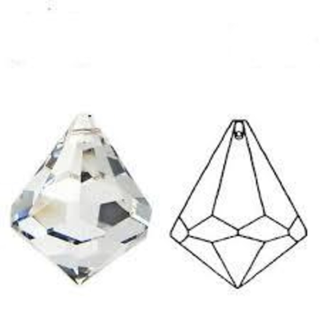 Swarovski® Strass 8560 40mm Dreidel Top Prisms Chandelier Drop Crystal ...