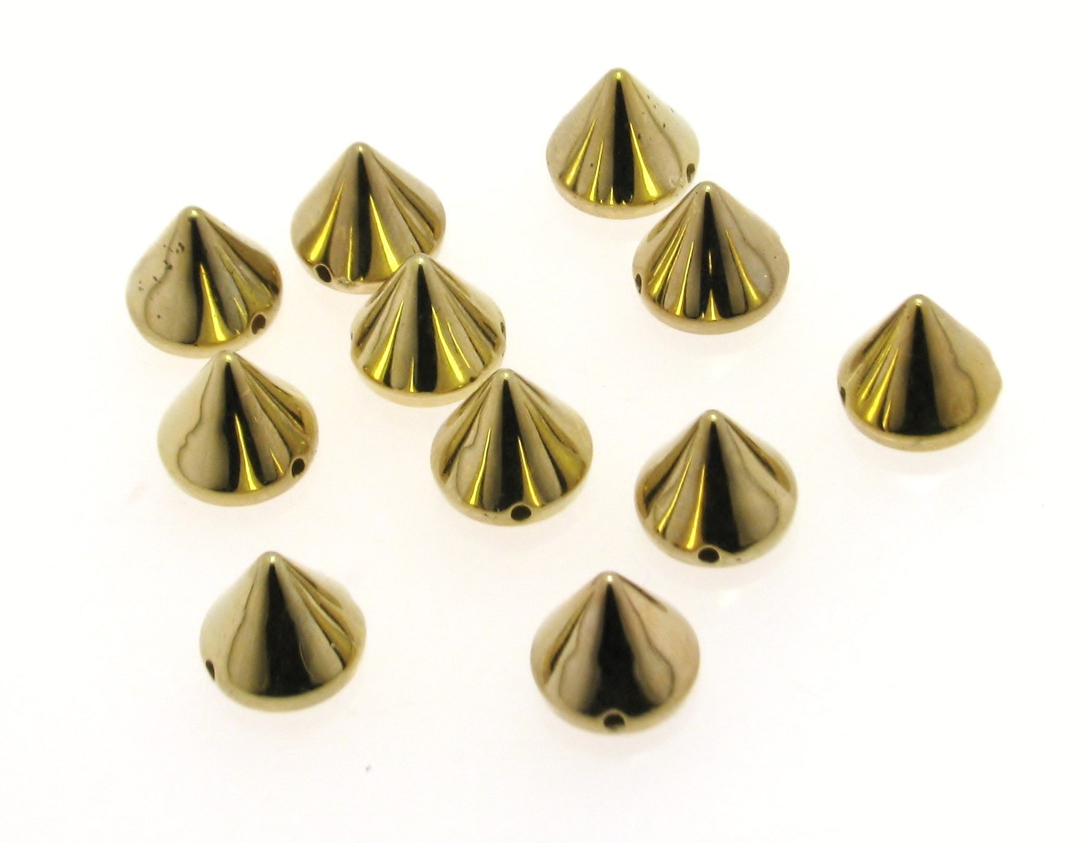 Gold Spike Beads CCB Acrylic Cone Beads Sew on or Glue on | Etsy