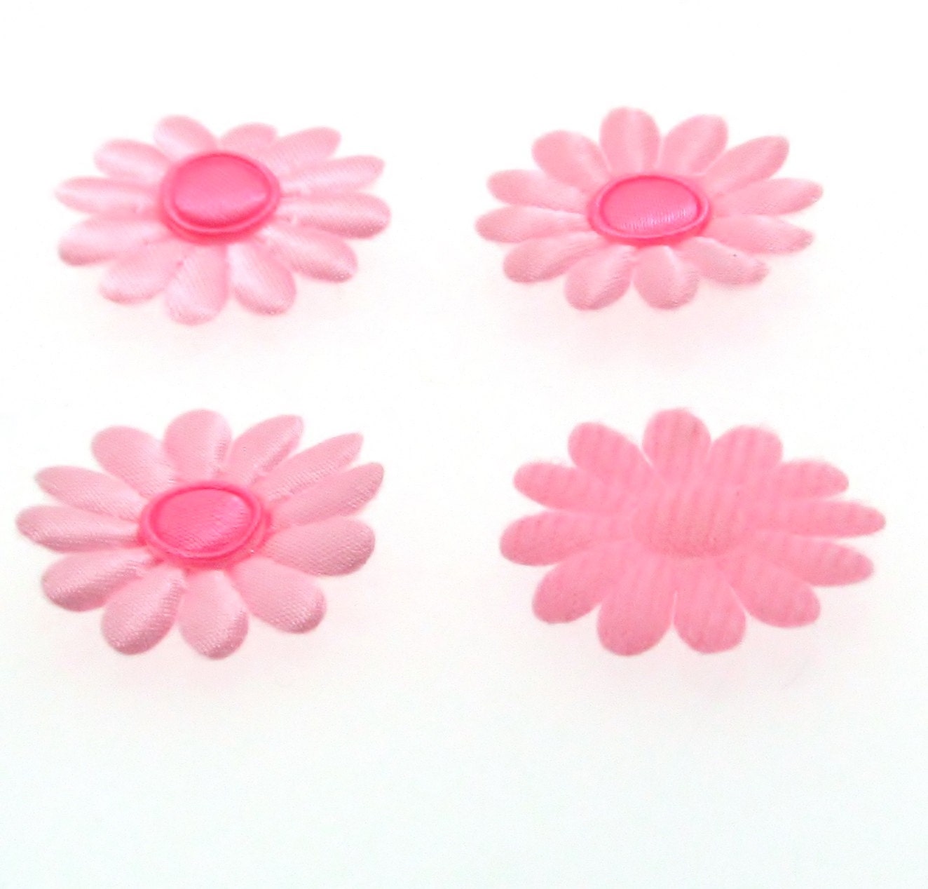 Satin Flowers Flower Patches Glue on Flower Patches Cute - Etsy