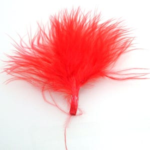 Fluffy Marabou Feathers, Available in 4 Colours Blue, Red, Fuchsia and ...