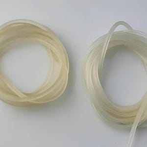 3mm Semi Translucent Rubber Cord Hollow & Solid, Semi Translucent ...
