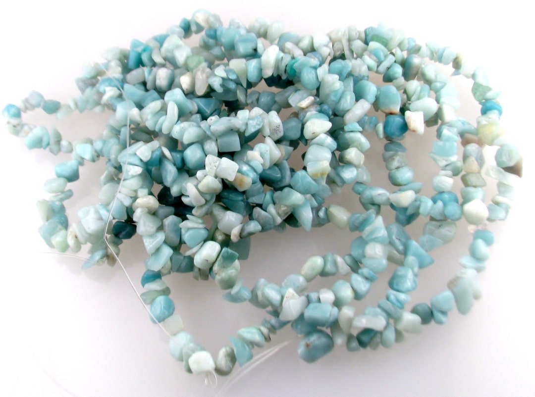 Amazonite Gemstone Chip Beads 5/8mm, Amazonite Chips, Gemstone Chip ...
