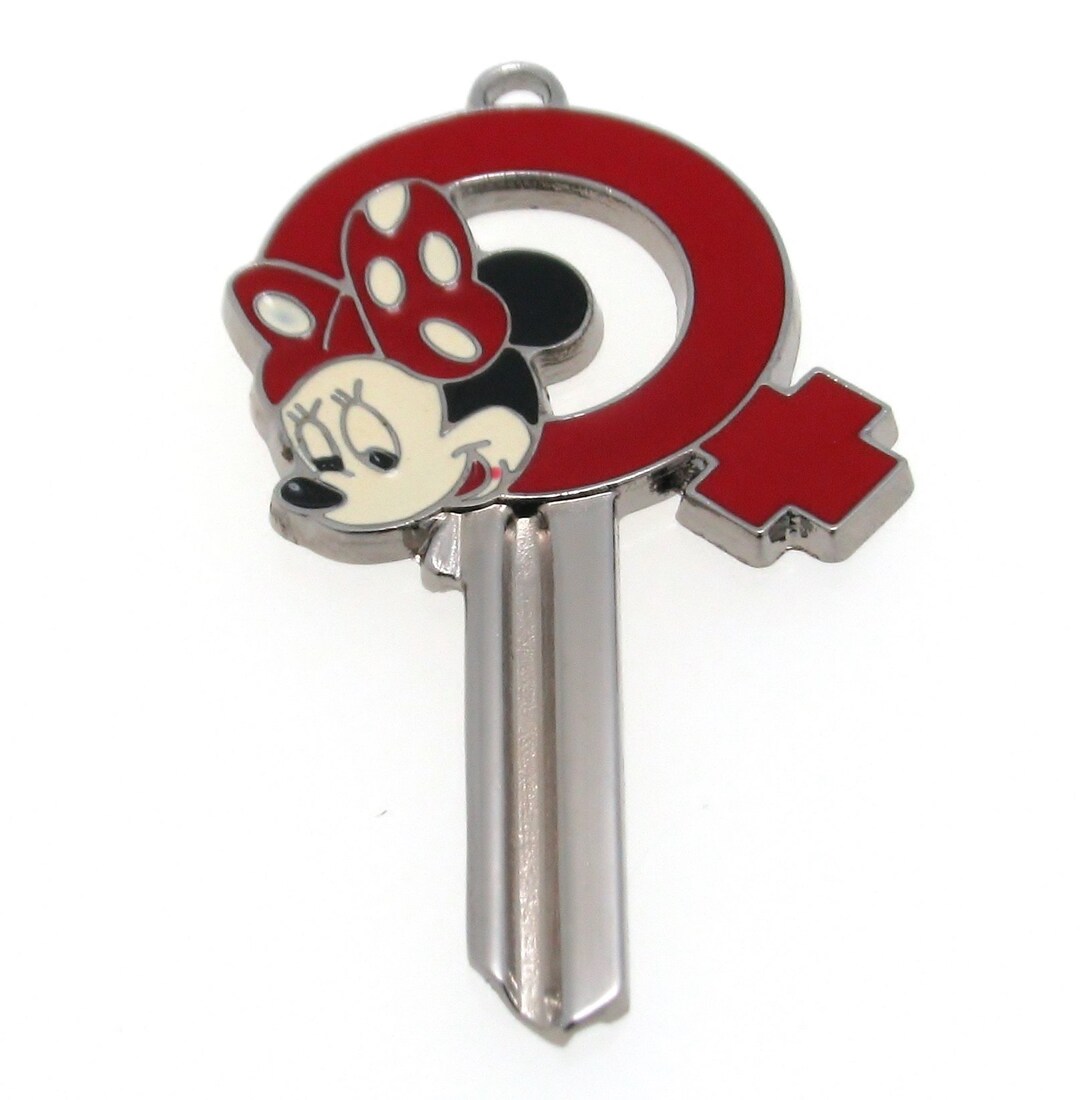 Minnie Mouse Key Pendant, Zinc Alloy Enameled Mouse Key Pendant, 30 X ...