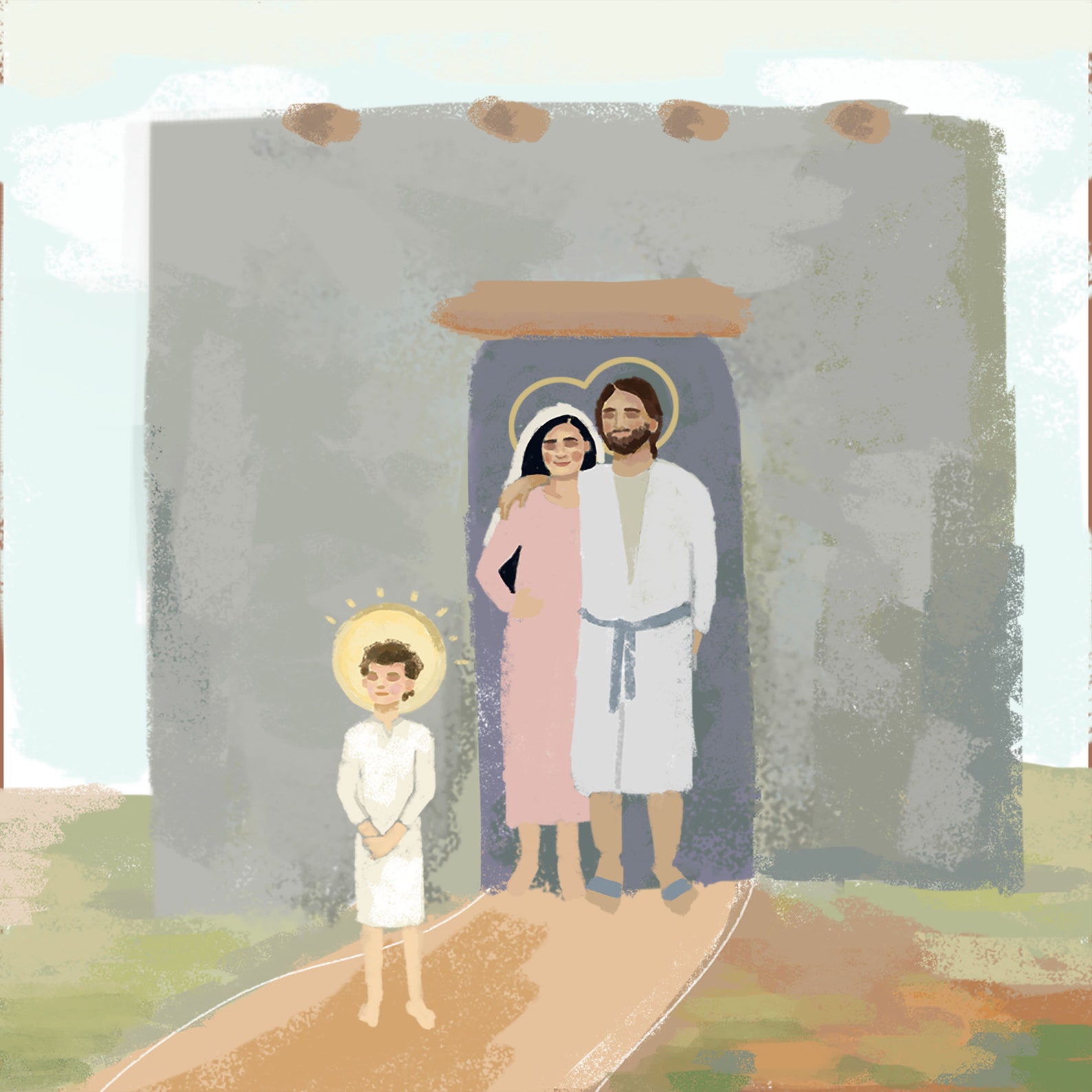 Mary Joseph and Jesus Wise Men Christmas Nativity Art Print - Etsy