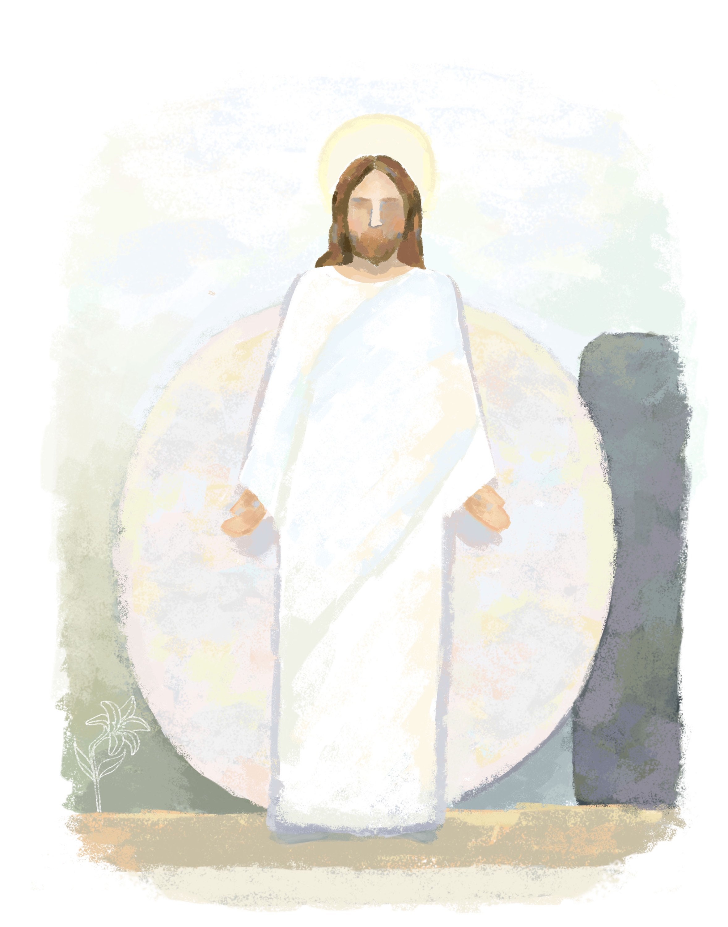 Because He Has Risen Art Print / Modern Religious Jesus Christ - Etsy
