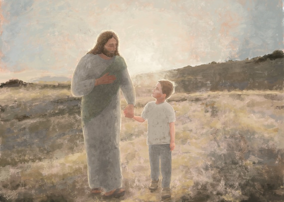 Lds Art Savior With Children