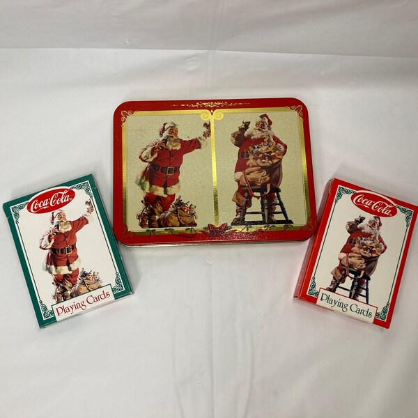 Coca Cola Christmas Cards - Etsy