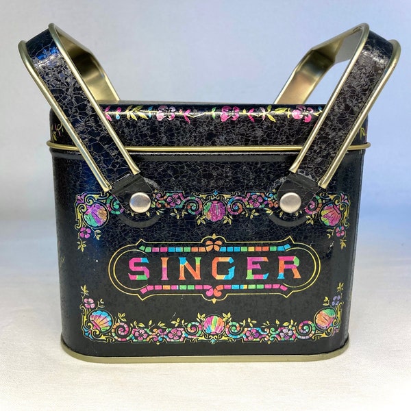 Singer Sewing Machine Tin Box - Etsy