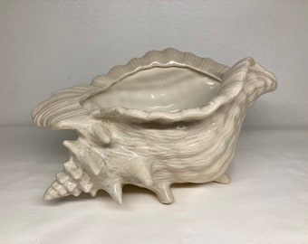Ceramic Conch Shell Planter - Etsy