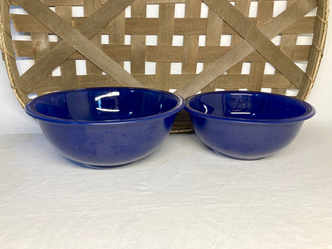 Vintage Blue Pyrex Nesting Mixing Bowl Set of 2 - Etsy