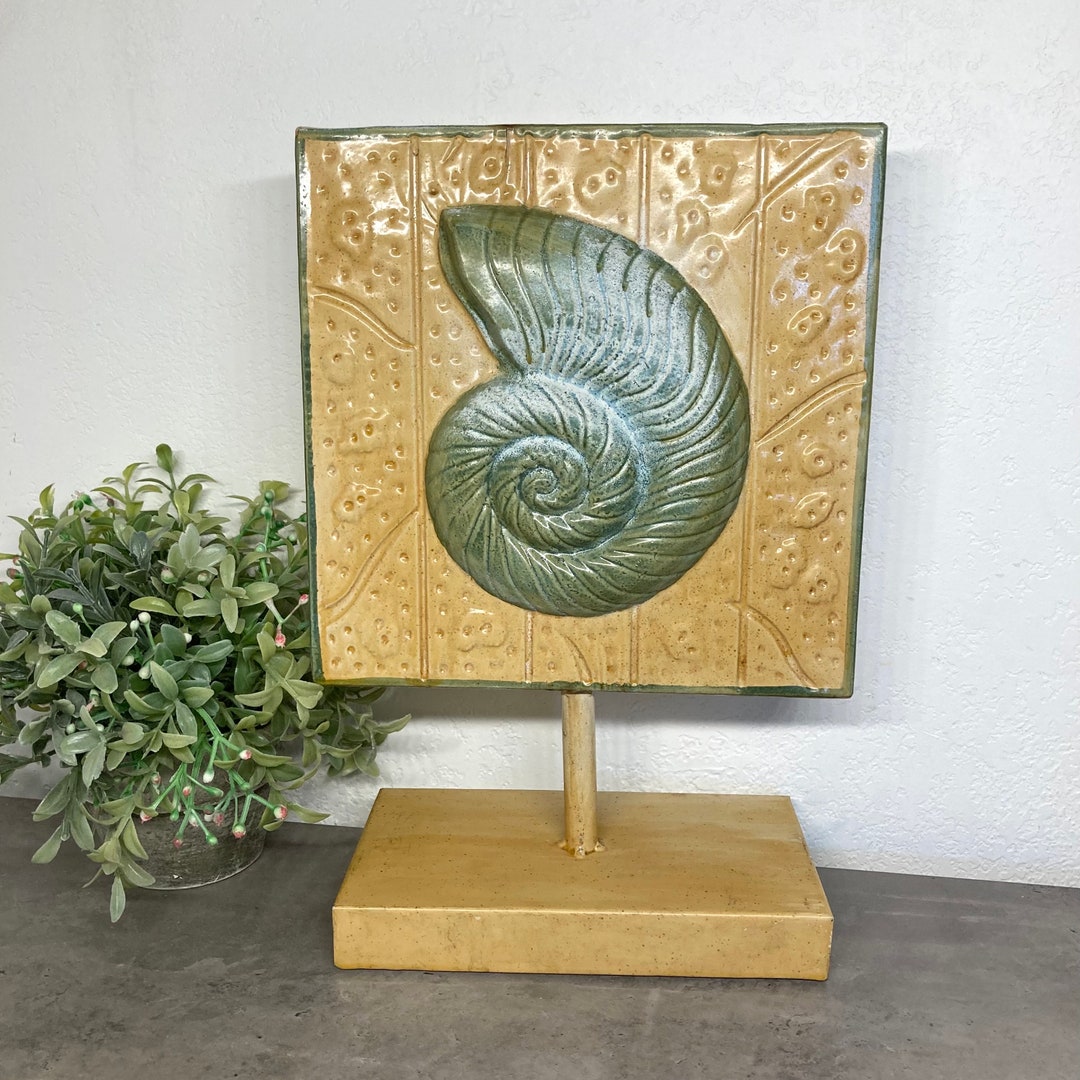Metal Conch Shell Standing Picture - Etsy