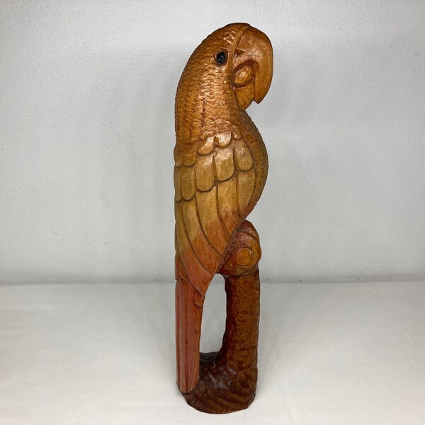 Carved Parrot - Etsy