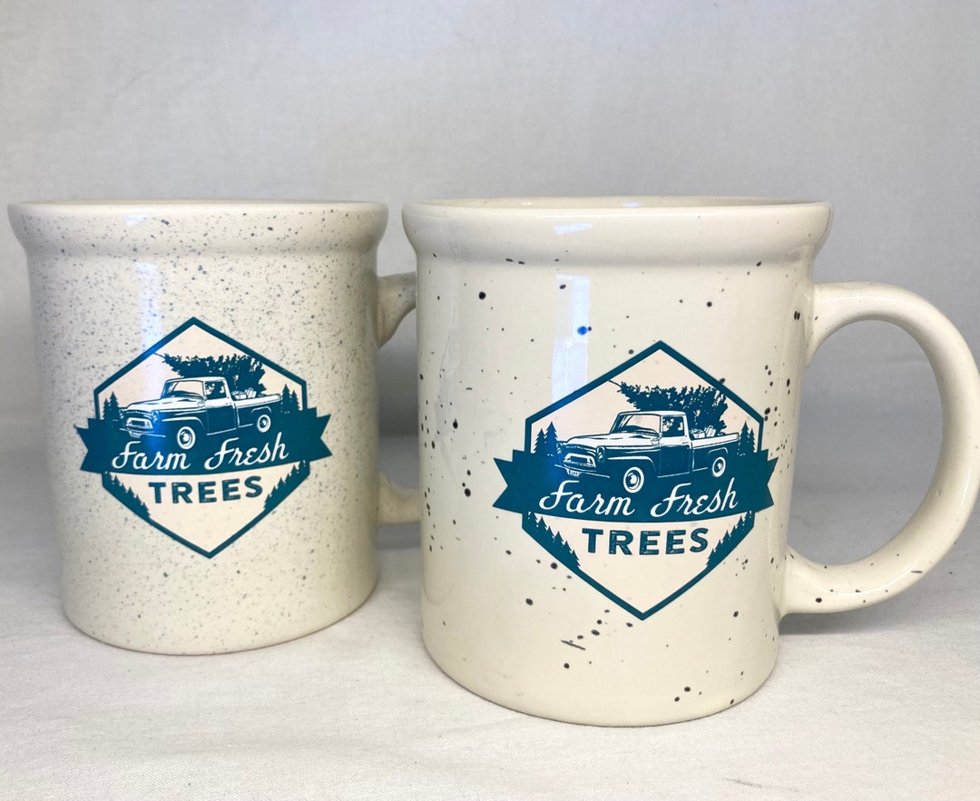 Farm Fresh Trees Oversized Christmas Mugs Set of 2 - Etsy
