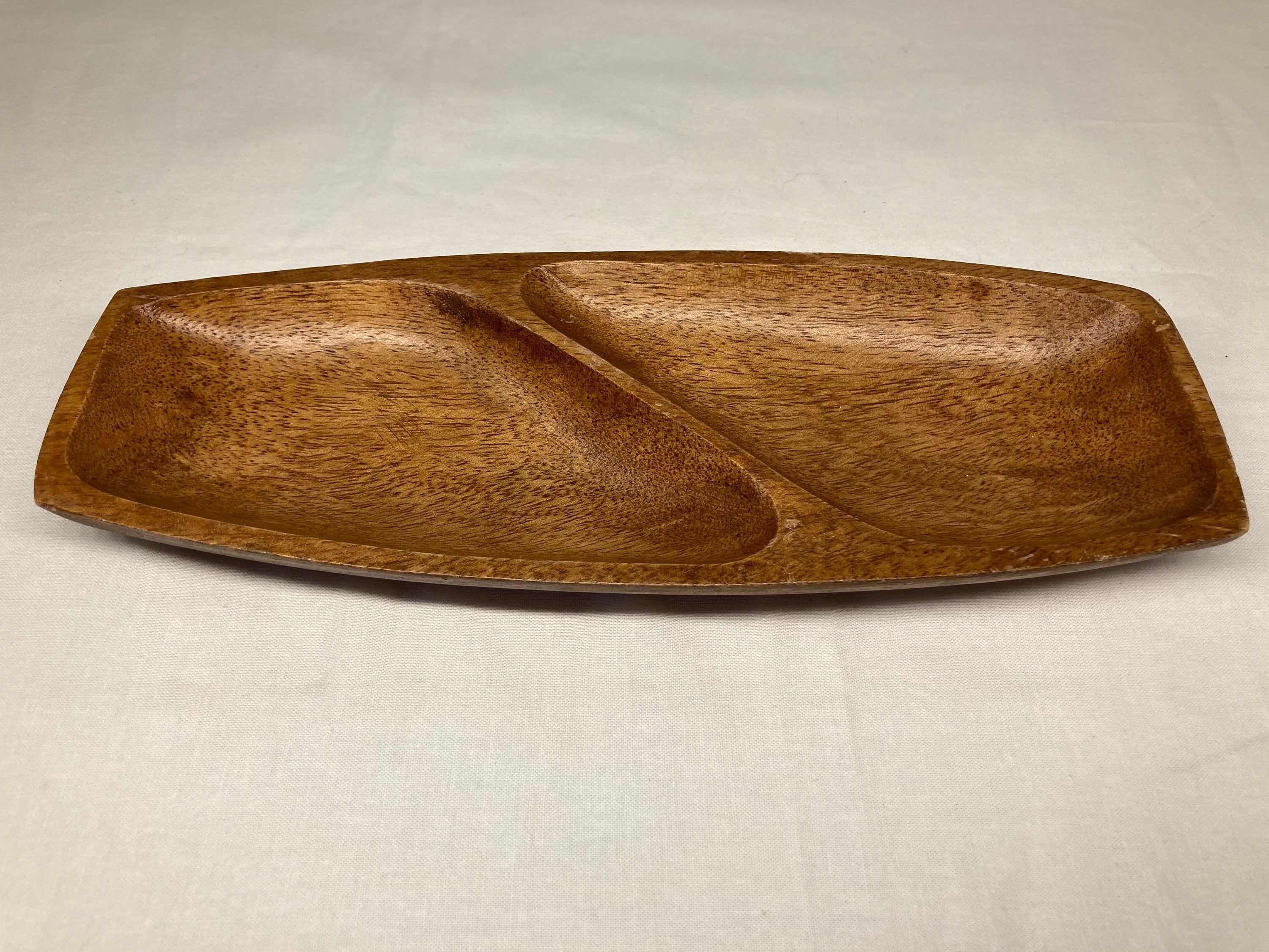 Double Sided Nut Dish Monkey Pod Wood Phillipines - Etsy
