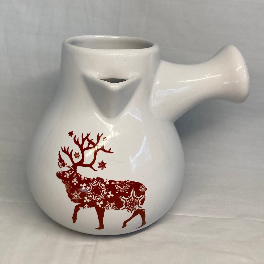 Modern Gourmet Foods Reindeer Pitcher Hot Chocolate Pot 5” Tall - Etsy