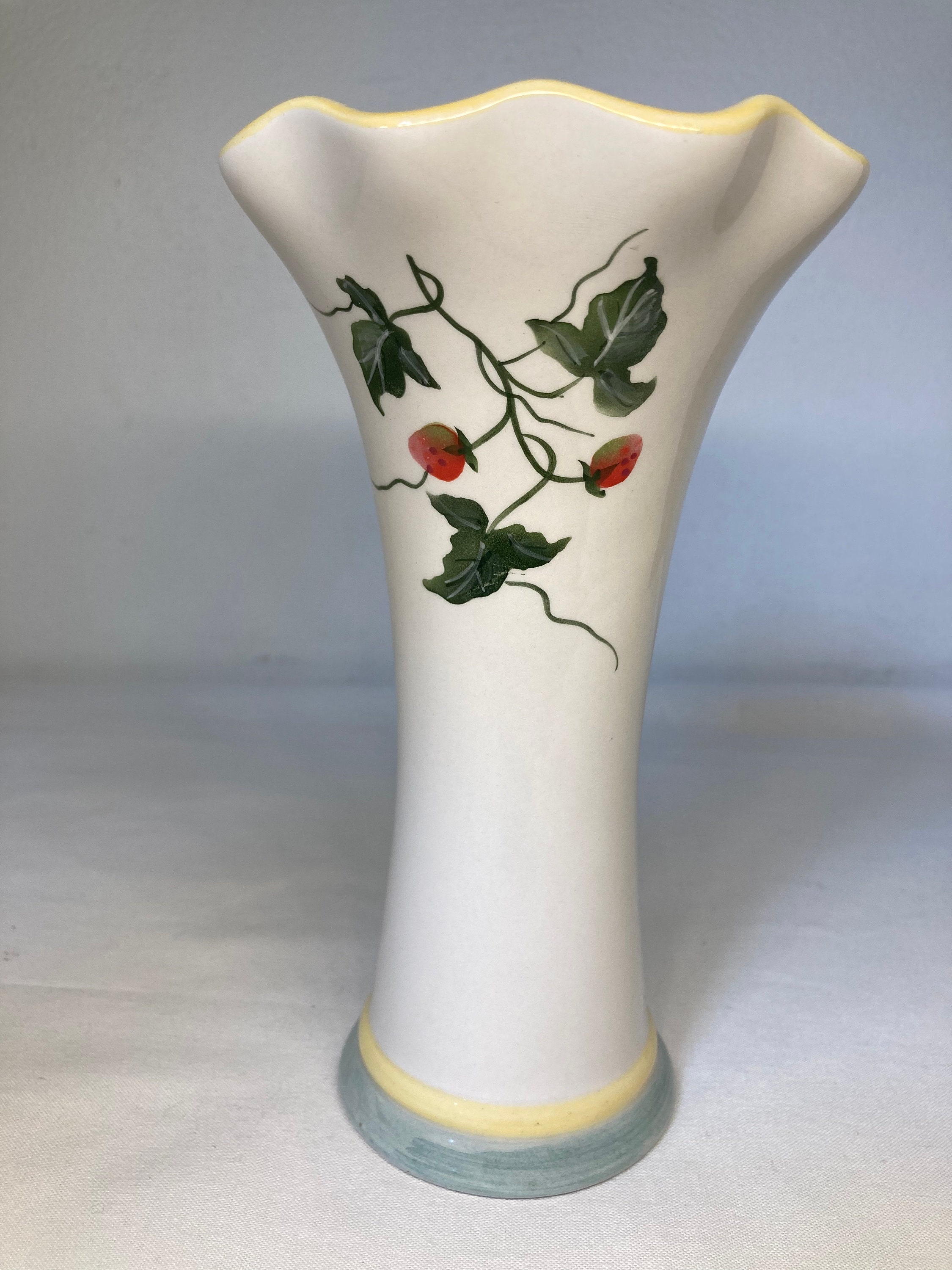 Hand Painted Kathy Hatch Vase Signed - Etsy