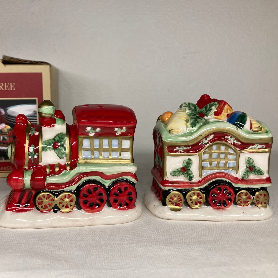 Rare Vintage Spode Train Set Salt and Pepper Shakers NIB - Etsy