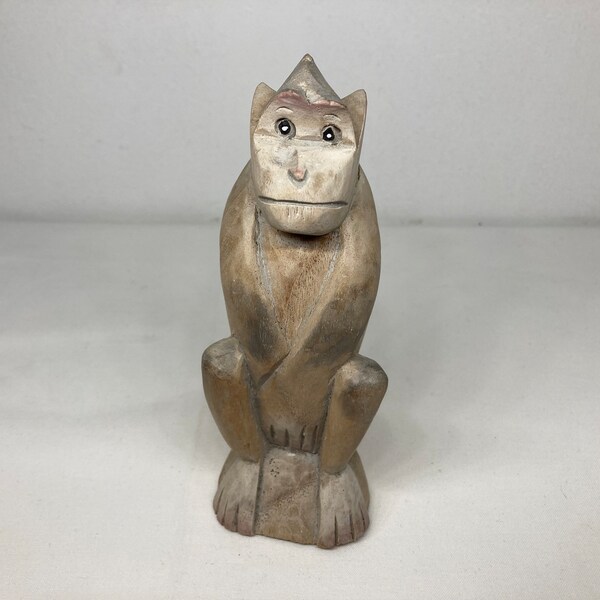 Wooden Monkey - Etsy