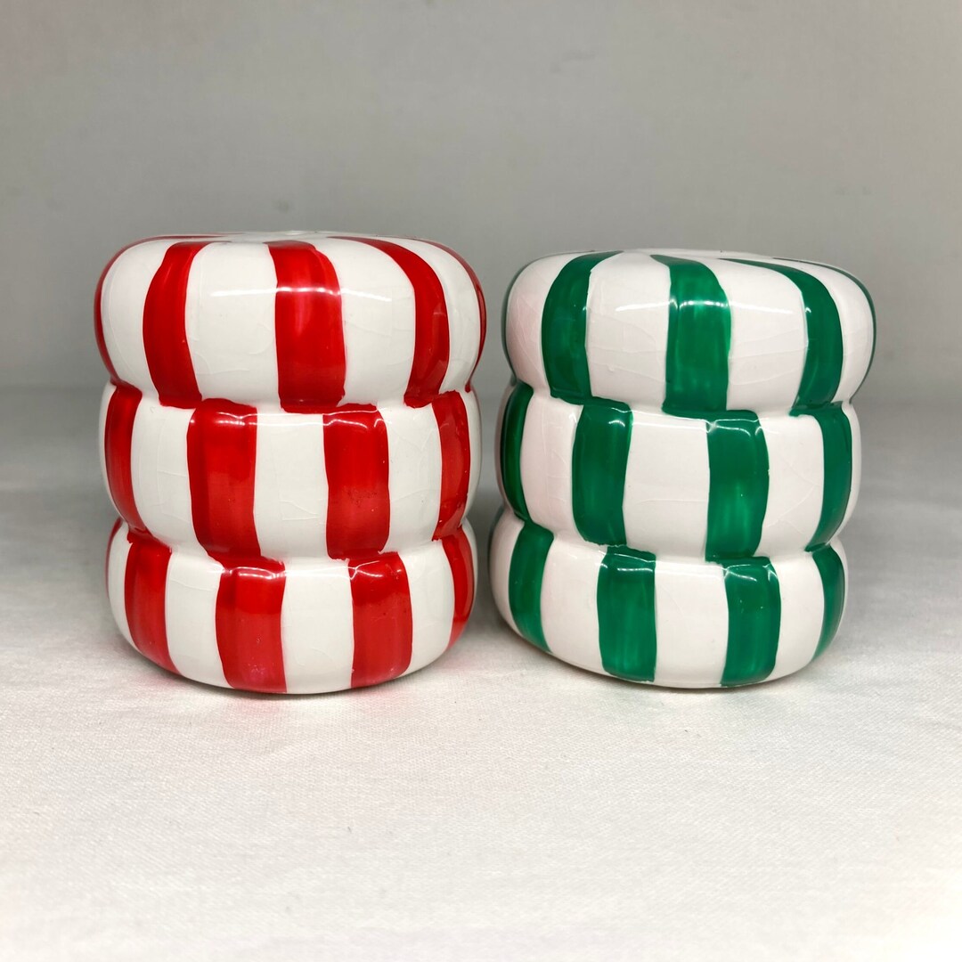 Vintage Figis Peppermint Candy Salt and Pepper Shakers - Etsy