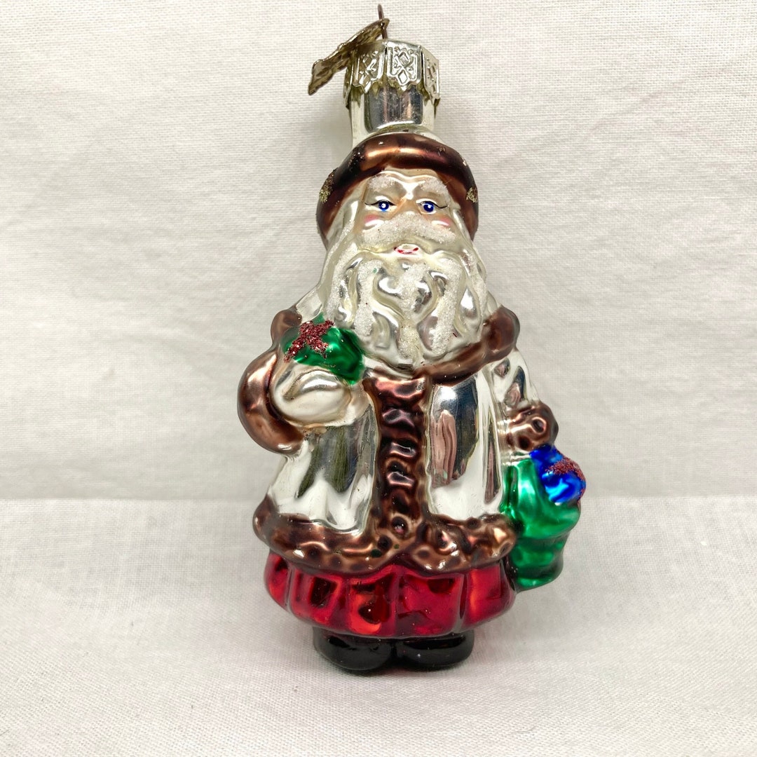 Vintage Thomas Pacconi Santa Around the World Slovakia Glass Ornament ...