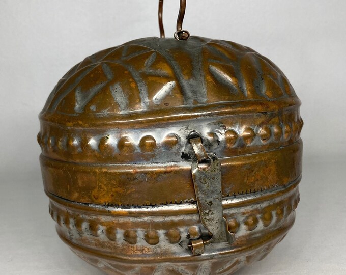 Antique Turkish Copper Chapati Box - Etsy