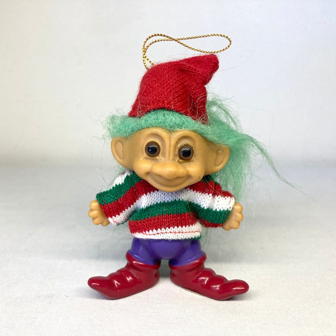 Vintage Russ Christmas Troll Elf Ornament 3 - Etsy