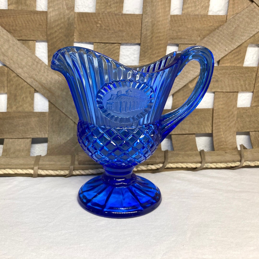 Vintage Avon Fostoria Cobalt Blue Glass Pitcher - Etsy Vintage Avon Fostoria Cobalt Blue Glass Pitcher - Etsy