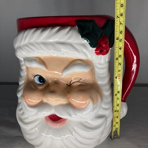 Jumbo Winking Santa Head Container 7 - Etsy