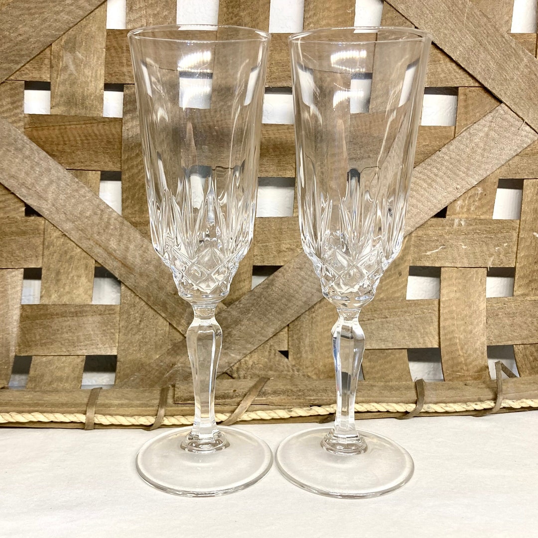 Vintage Royal Crystal Rock Siena Design Champagne Glasses Set of 2 - Etsy