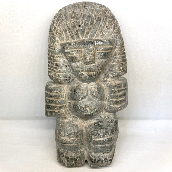 Aztec God Sculpture