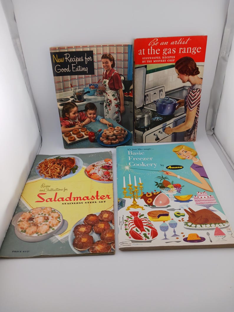 Six Vintage Cooking Booklets From the 1930's 1970's Salad Master, Amana ...