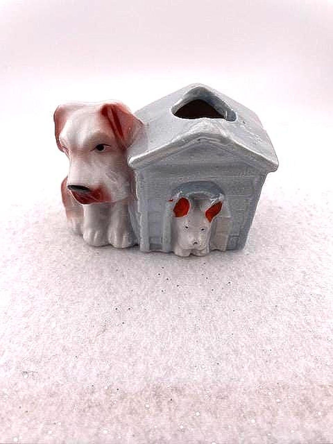Vintage Scotty Dog in Ceramic Dog House Toothpick Holder - Made in ...