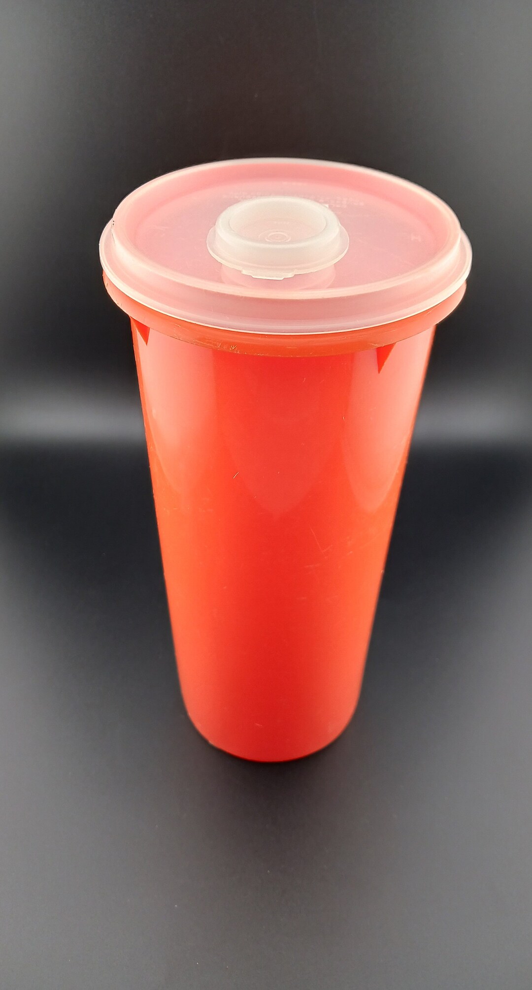Vintage Orange Tupperware Pitcher With Lid - Holds 15 Ounces - Great ...