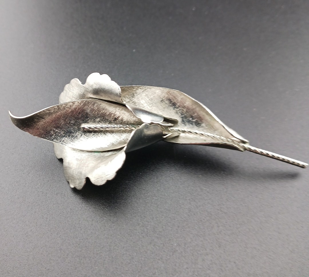 Vintage Silver Calla Lily Pin/brooch - Lovely Rare Piece of Jewelry ...