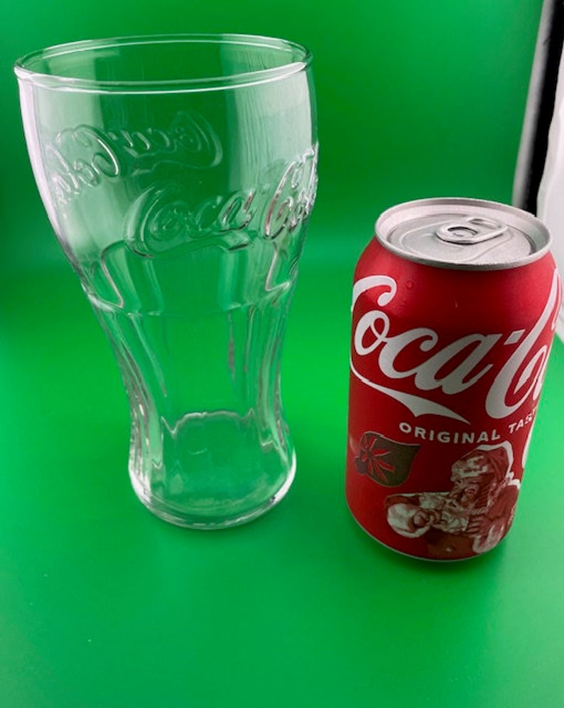 Vintage Clear Coca Cola Glass - Coke Drinking Glass - Etsy