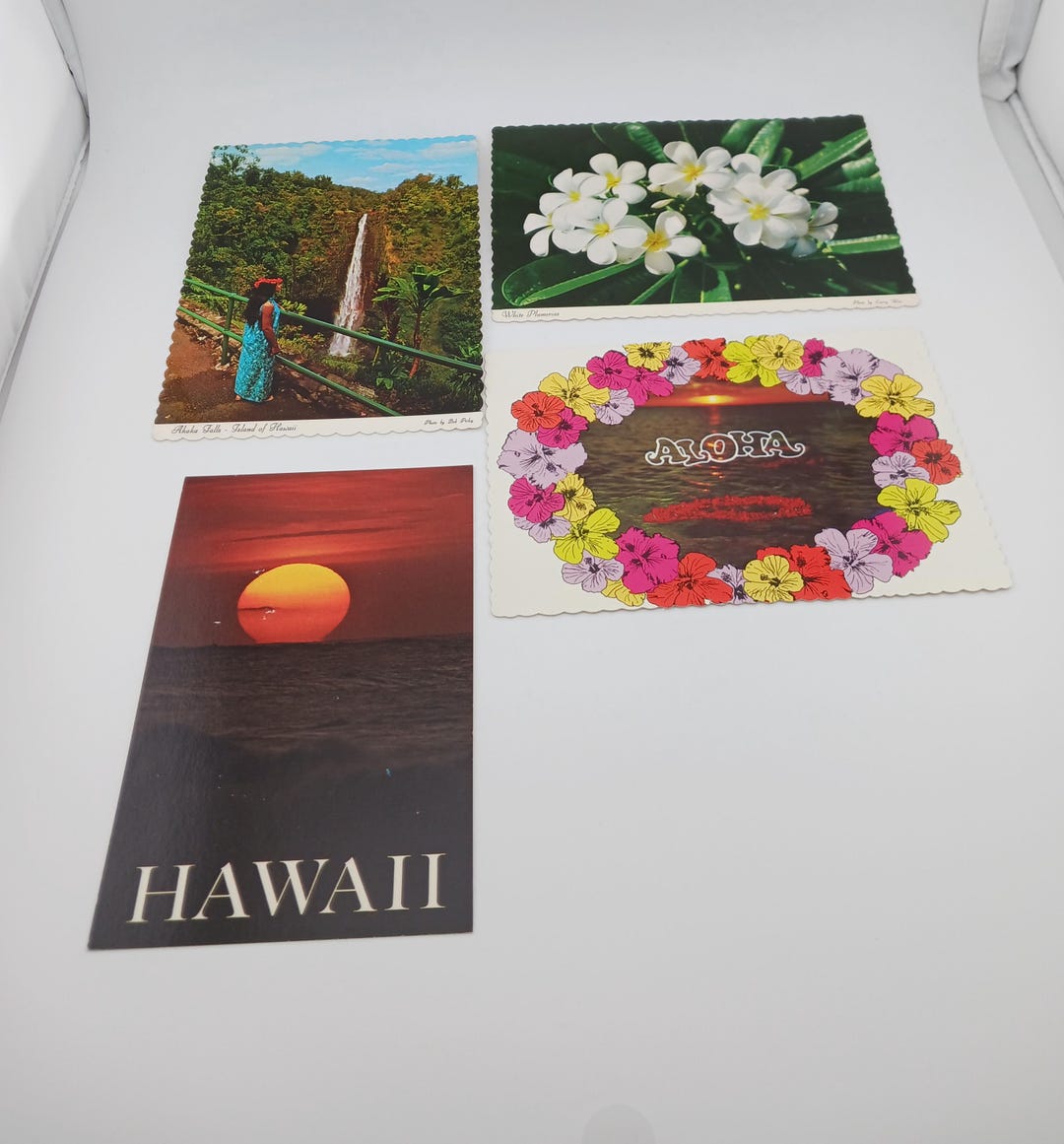 Vintage Hawaiian Postcards - Set of 10 - Banyan Tree, Aloha Falls ...