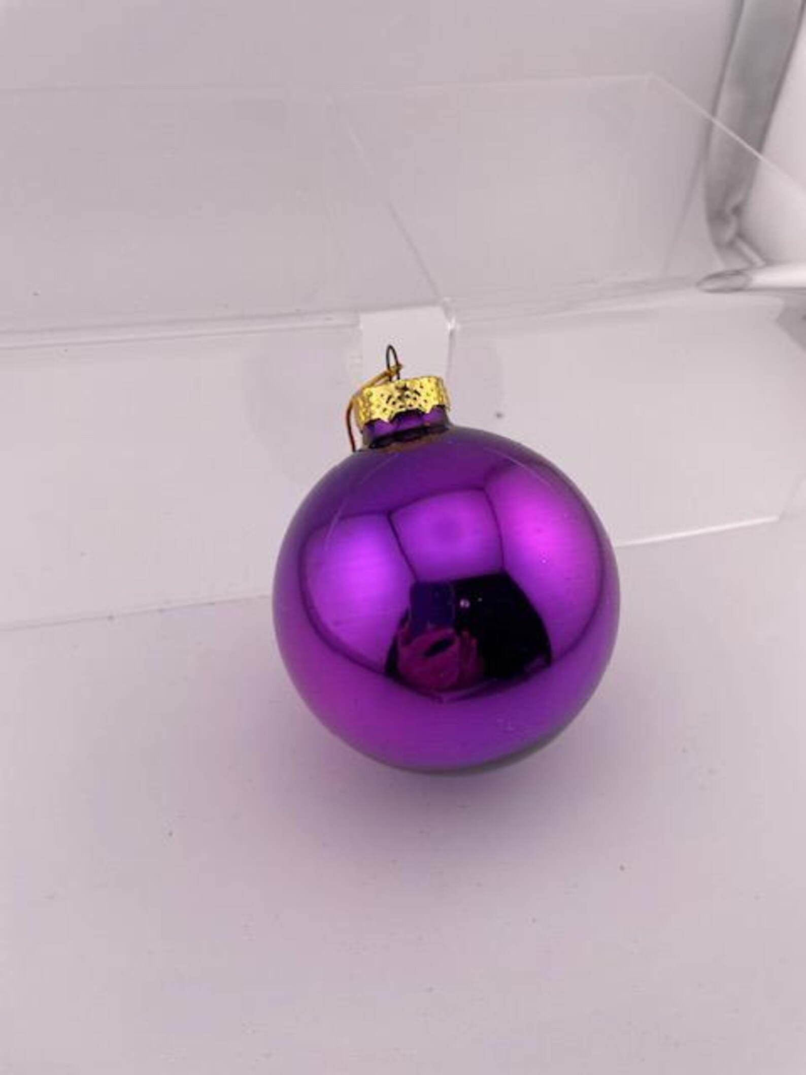 Assorted Shiny Bulb & Matte Ornaments Blue, Purple, Red, Gold, Magenta ...