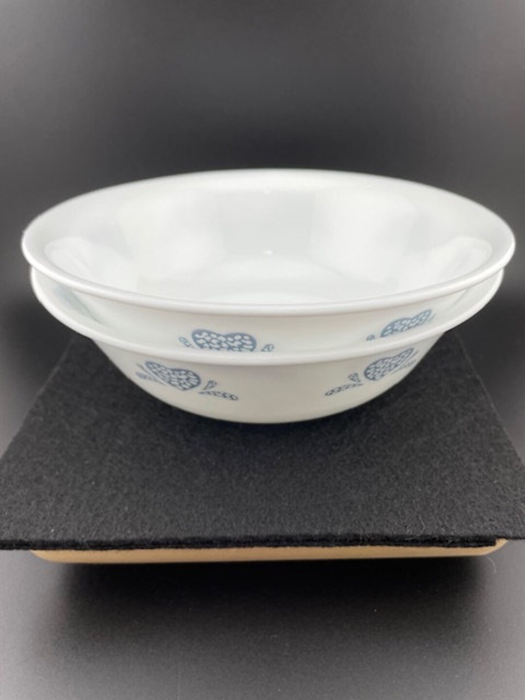 Set of 2 Heart Pattern Corelle/corning Ware Bowls - Etsy