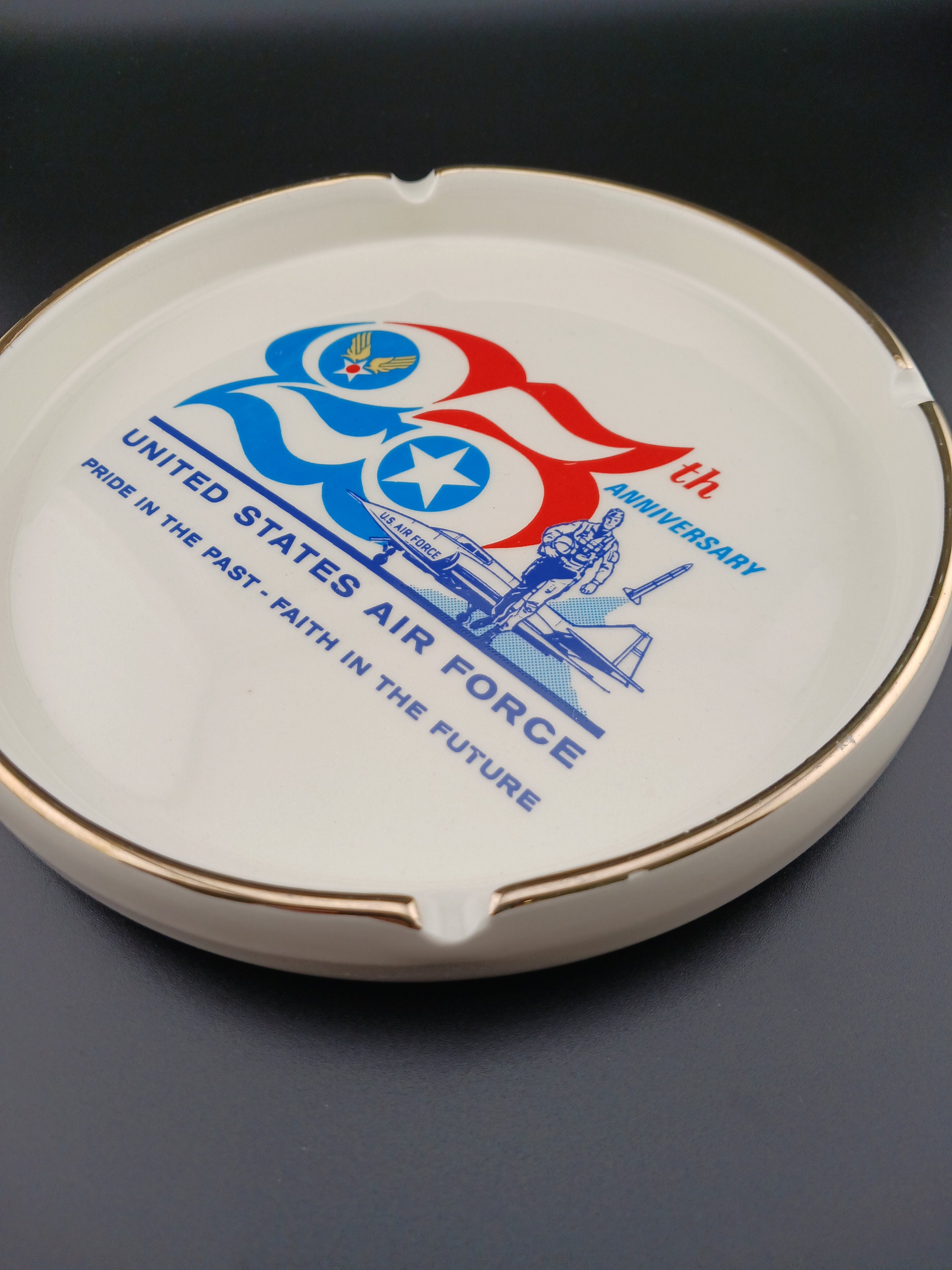 25th Anniversary United States Air Force Ashtray Pride in the Past ...