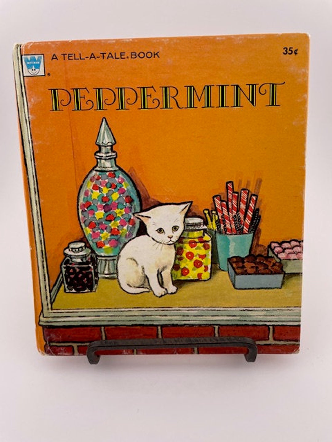 1966 Vintage Peppermint Children's Book - About a Kitten Whitman A Tell ...