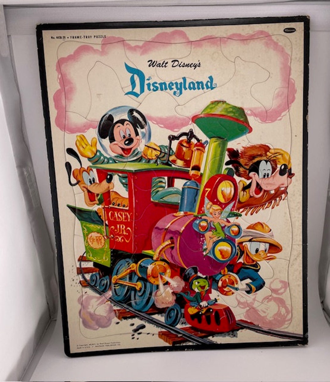Vintage 1950's Mickey Mouse and Friends Jigsaw Puzzle With Frame Tray ...