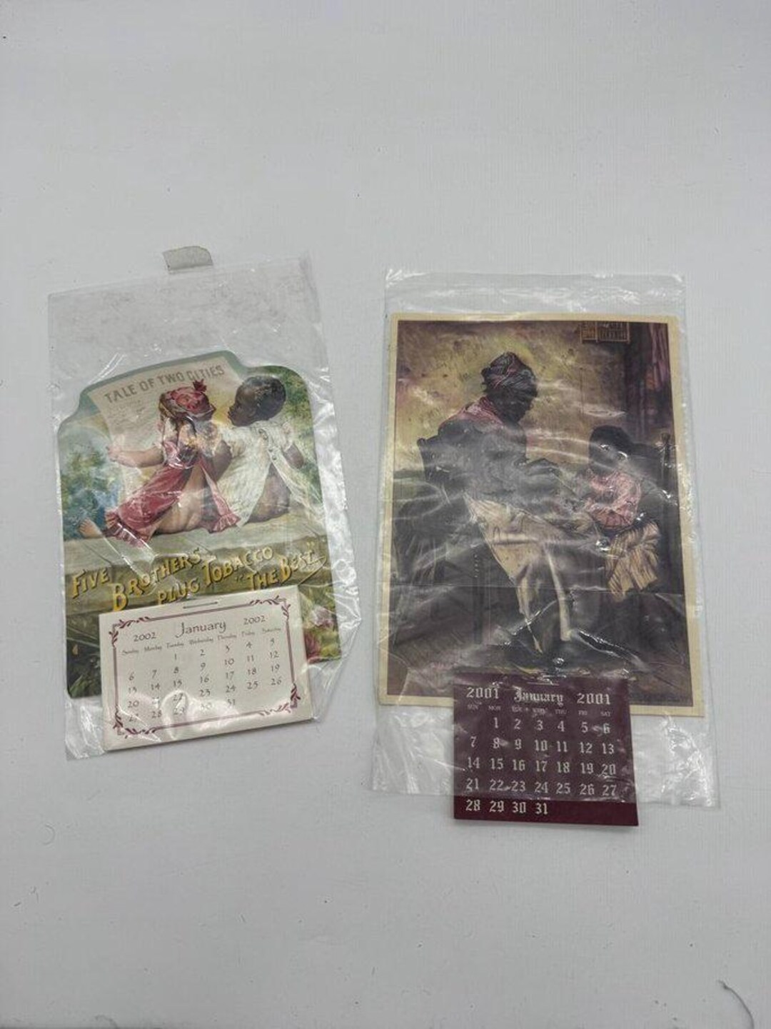 Vintage Lot 2 African American Calendars Never Used Gallery Graphic ...